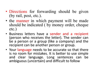 Business Letter | PPT