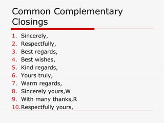 Business letter basics | PPT