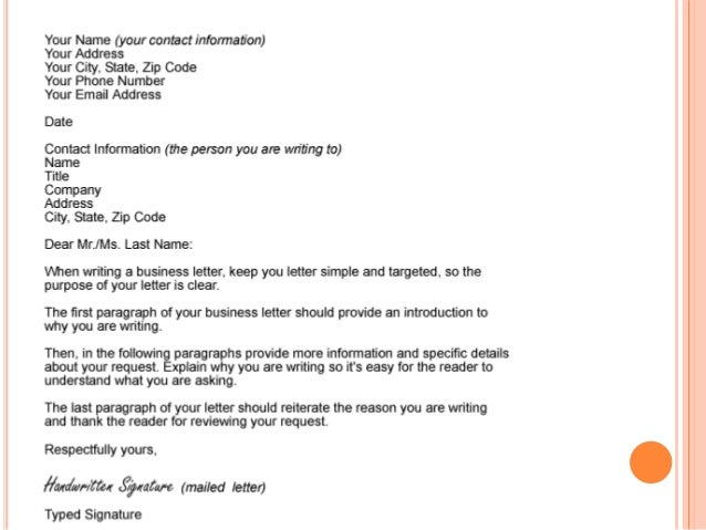 Communication Skill Business letter