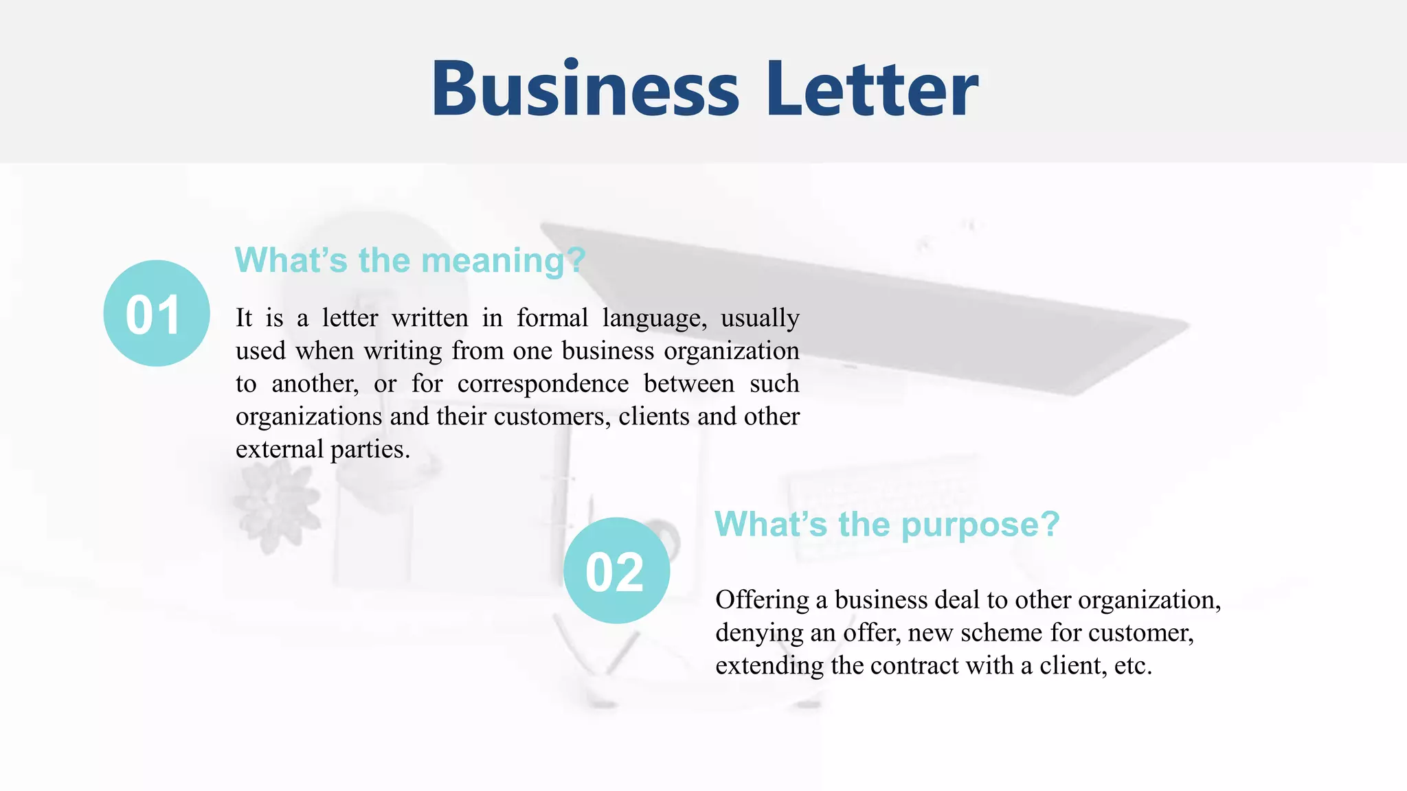 Business Letter - Definition&Example | PPT