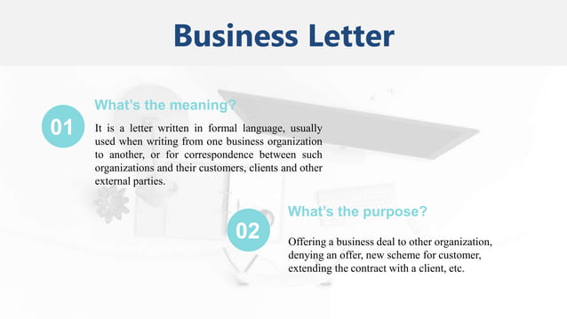 Business Letter - Definition&Example | PPT