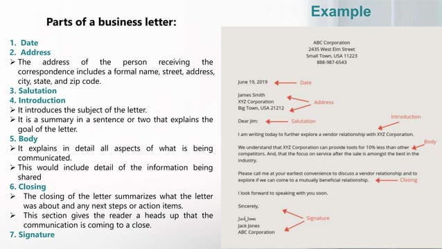Business Letter - Definition&Example | PPT
