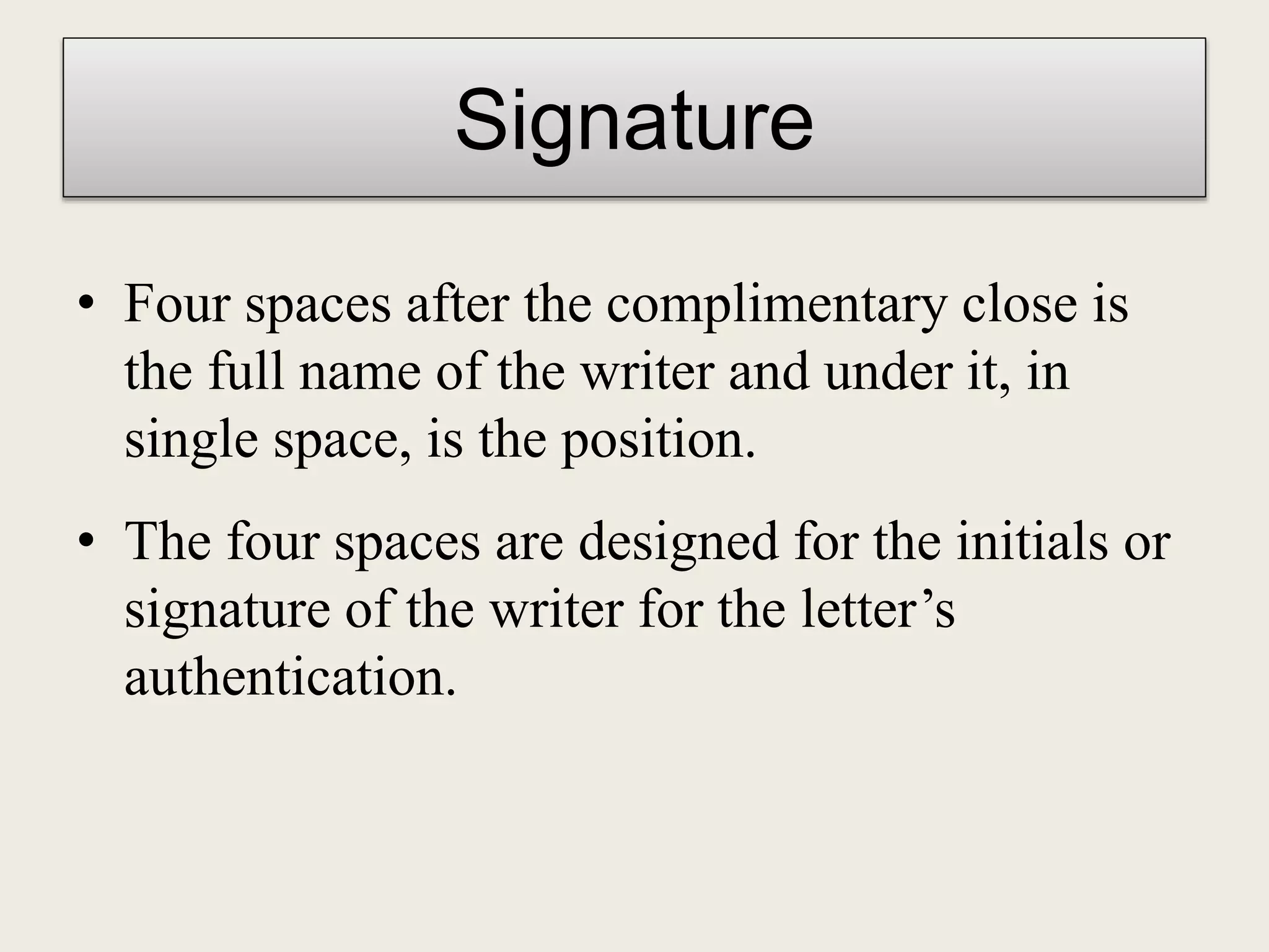 Business letter final | PPTX