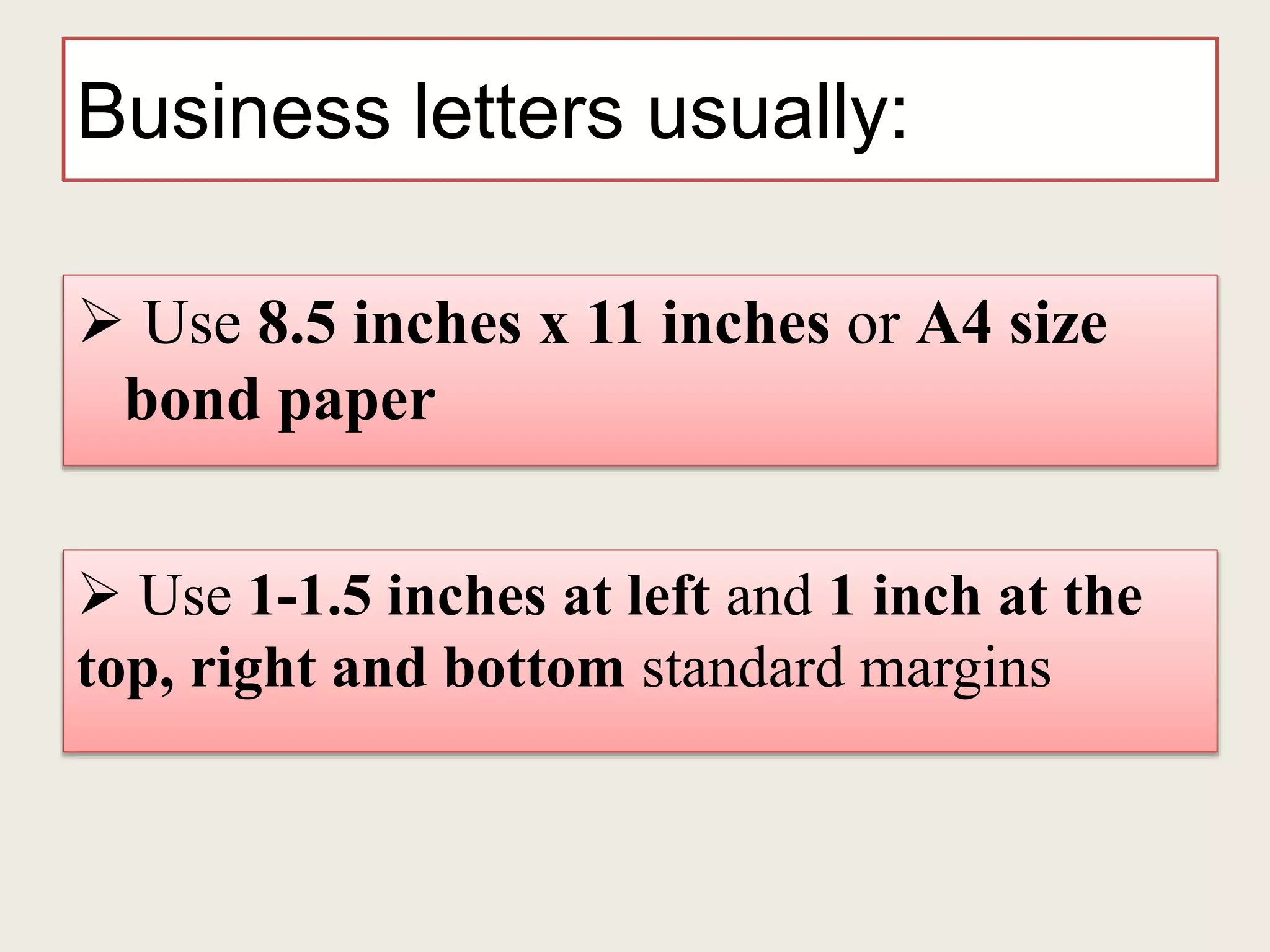 Business letter final | PPTX