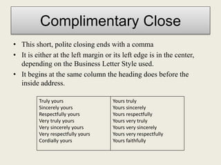 Business letter final | PPTX