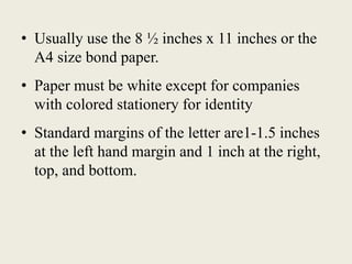 Business letter final | PPTX