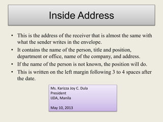 Business letter final | PPTX