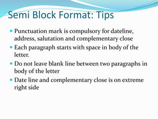 Business letter formats | PPTX
