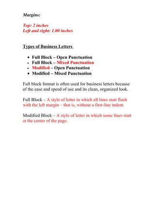 Business Letter Information Sheet | DOC