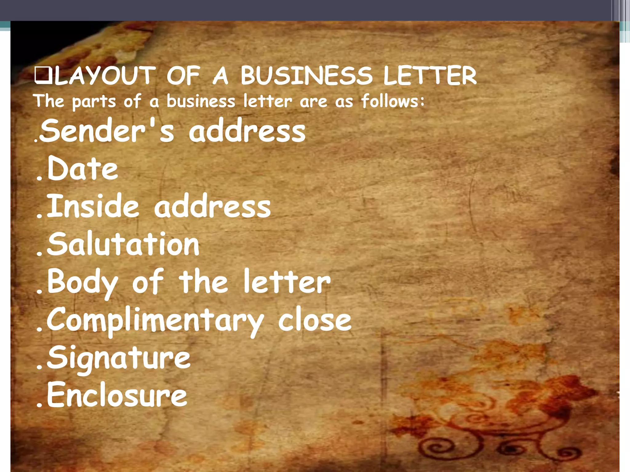 Business letter of complaint ppt. | PPTX
