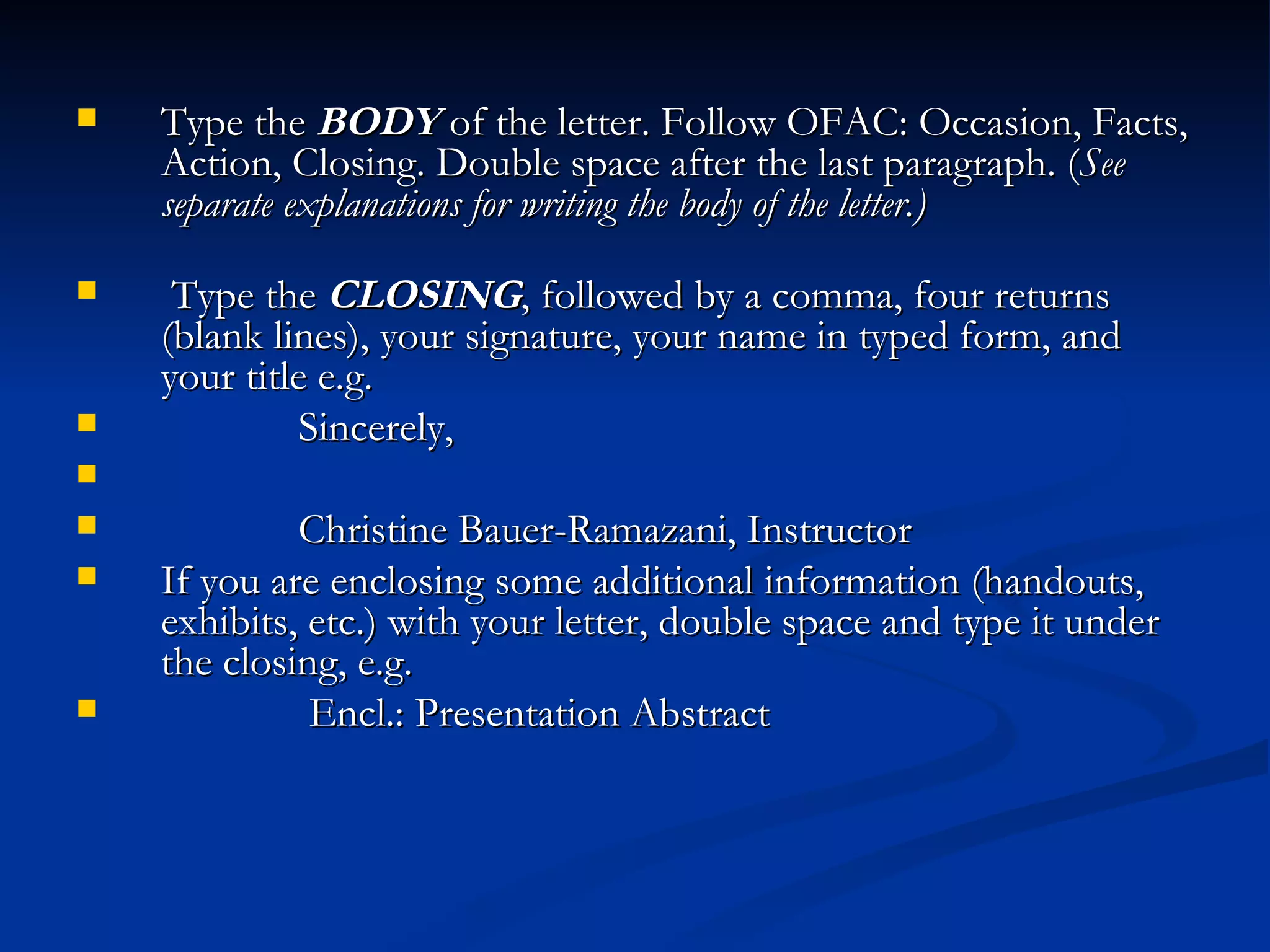 Business Letter Presentation | PPT