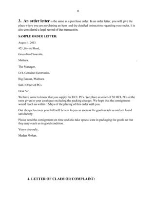 Business letters | DOCX