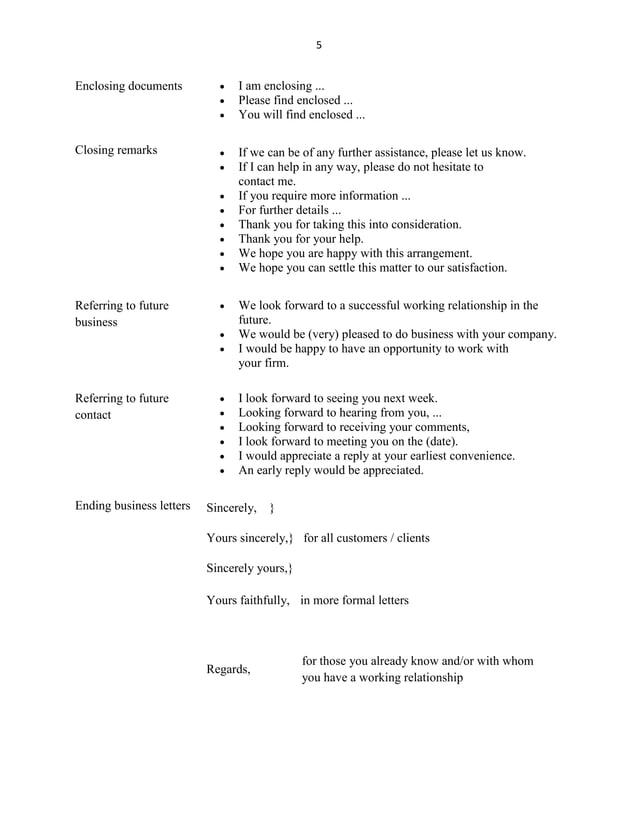 Business Letters business-letters