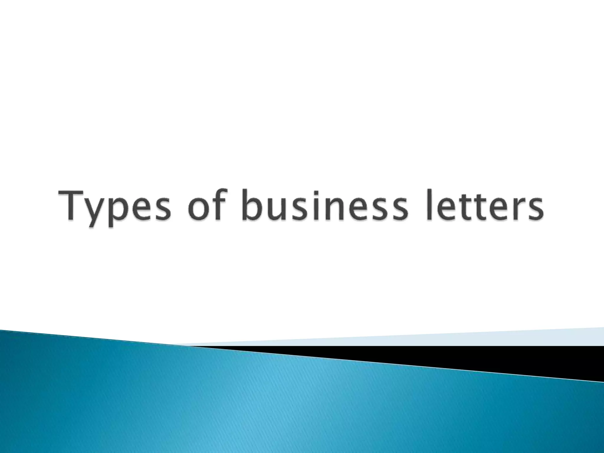Business letters | PPTX