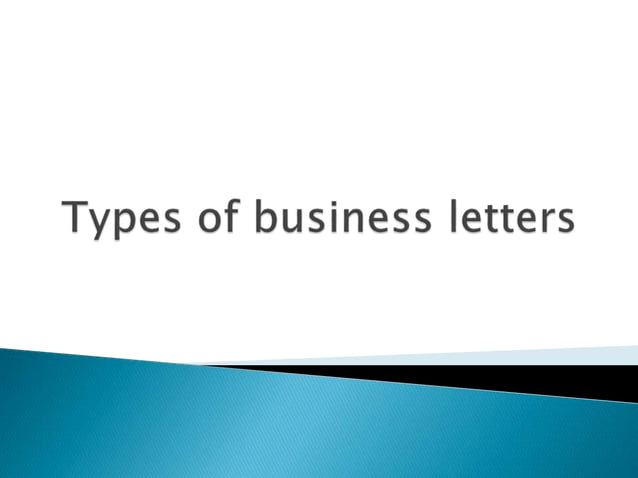 Business letters | PPTX