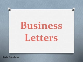 Business letters | PPTX