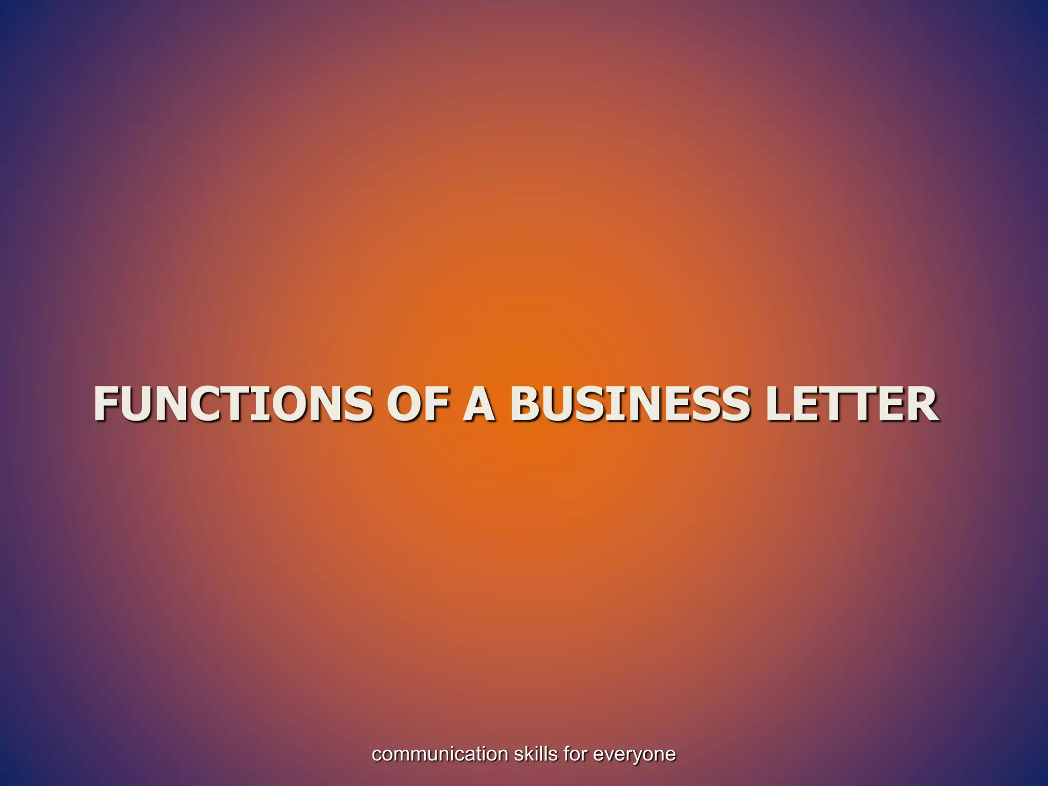 Business letters | PPTX