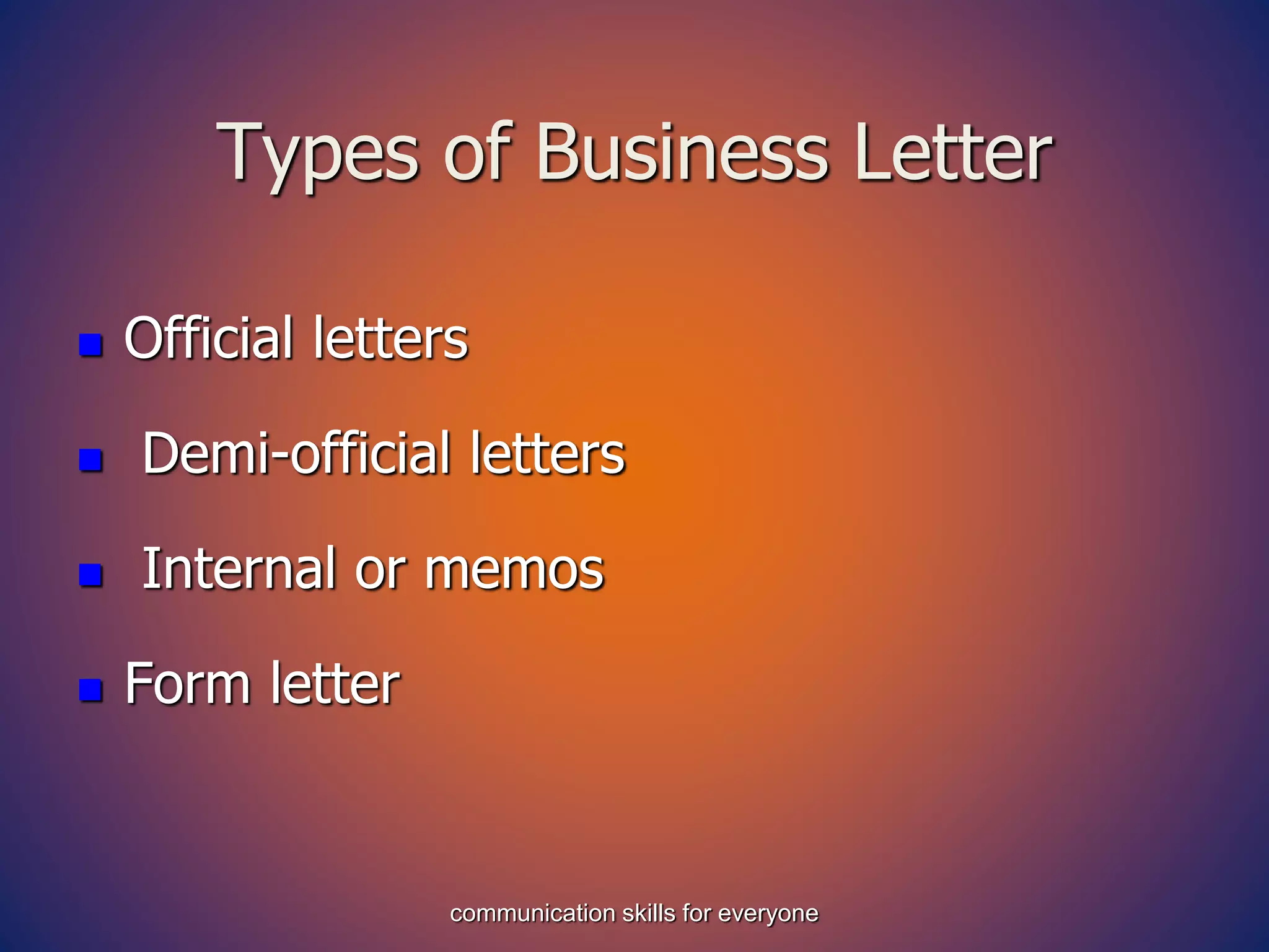 Business letters | PPT