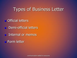 Business letters | PPTX