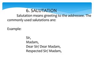 Business letters | PPTX