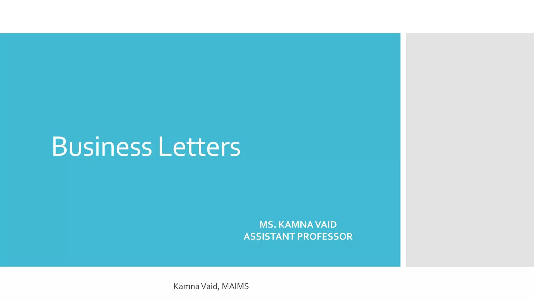 Business letters | PPT
