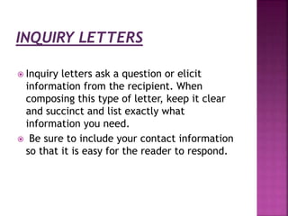 BUSINESS LETTERS.-BUSINESS LETTERS, pptx | PPT