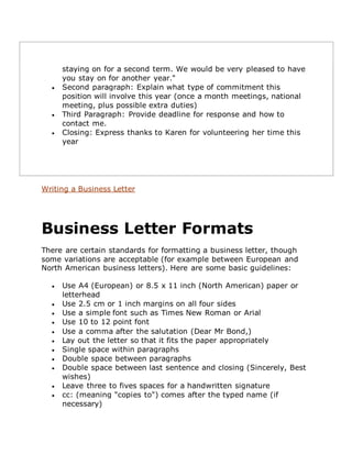 English Business Letter