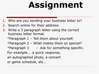 Business Letters Tips and Characteristics | PPT