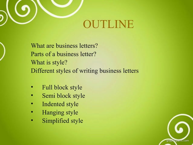 Business letters ppt | PPT