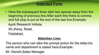 Business letters slide share | PPT