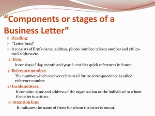 Business letter writing | PPTX