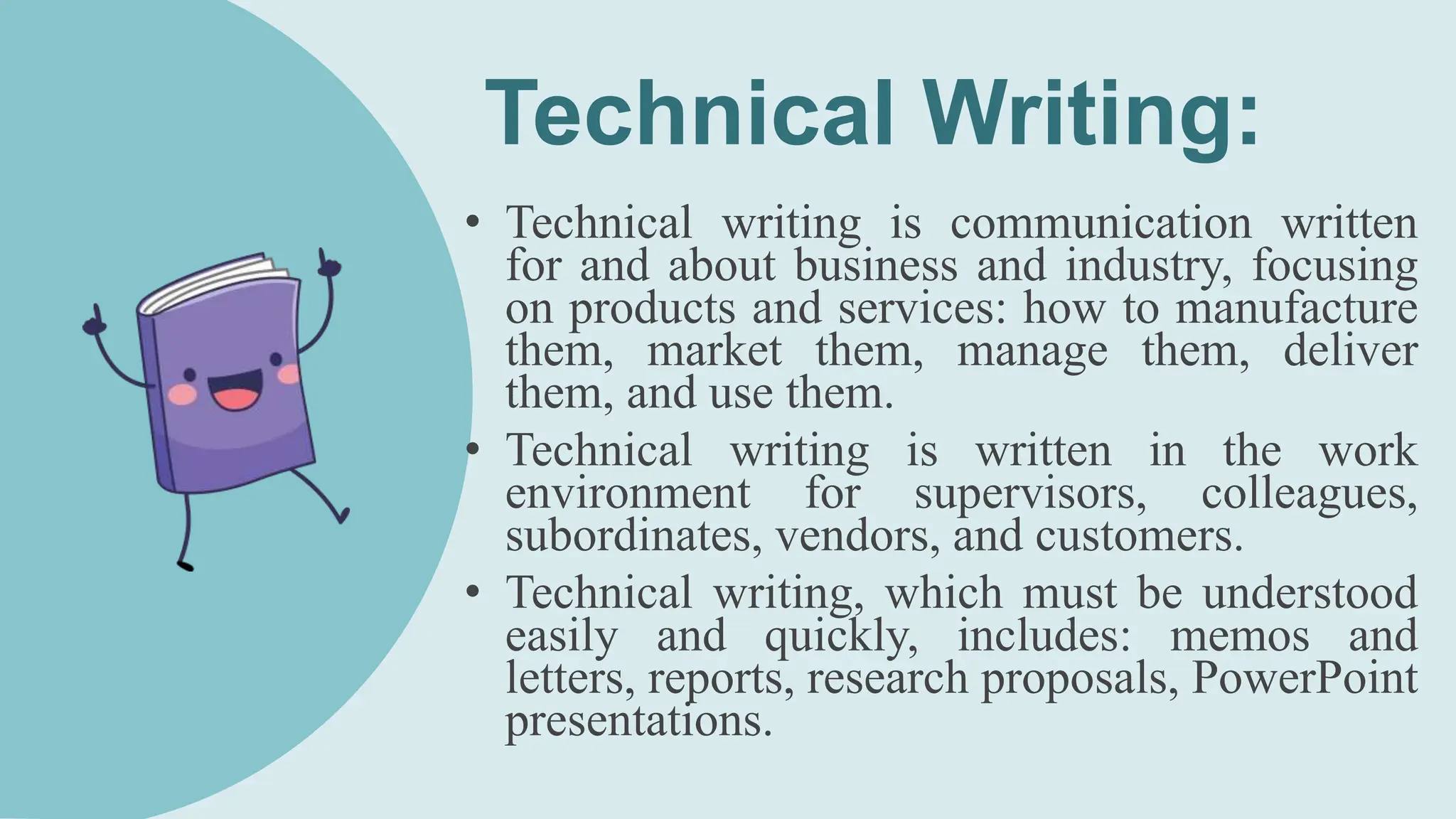 Writing : Technical and Business Writing | PPTX
