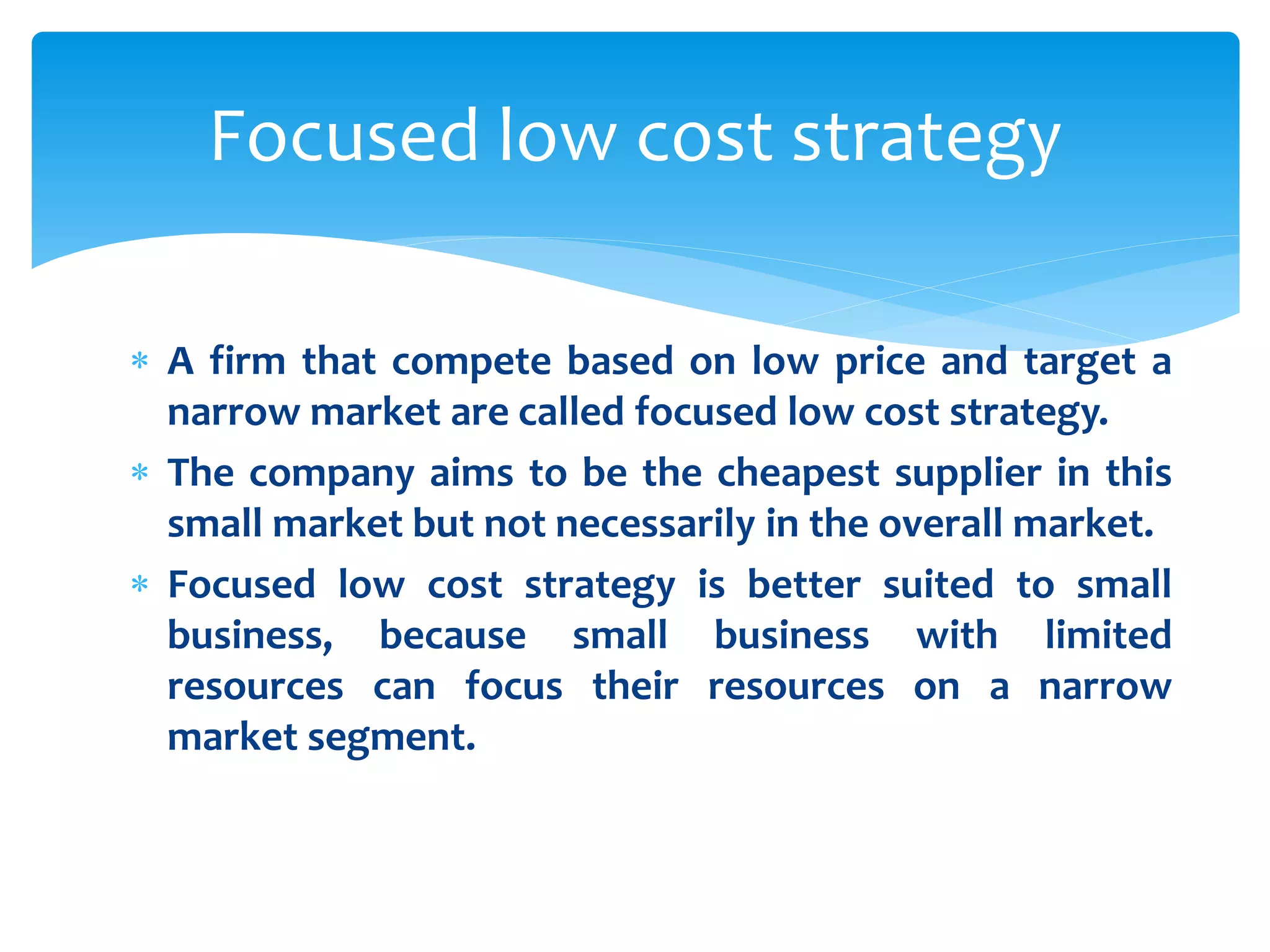 Business level strategies | PPTX