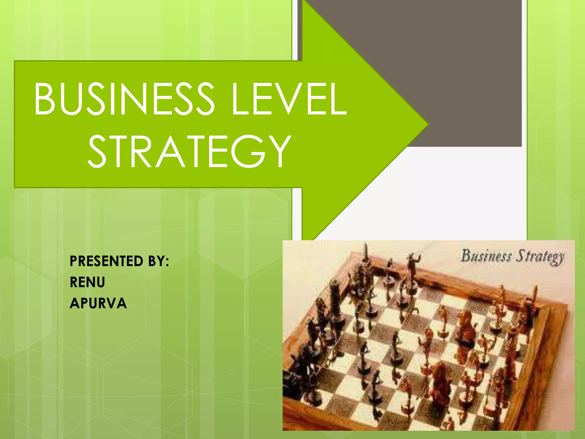 Business level strategy | PPTX