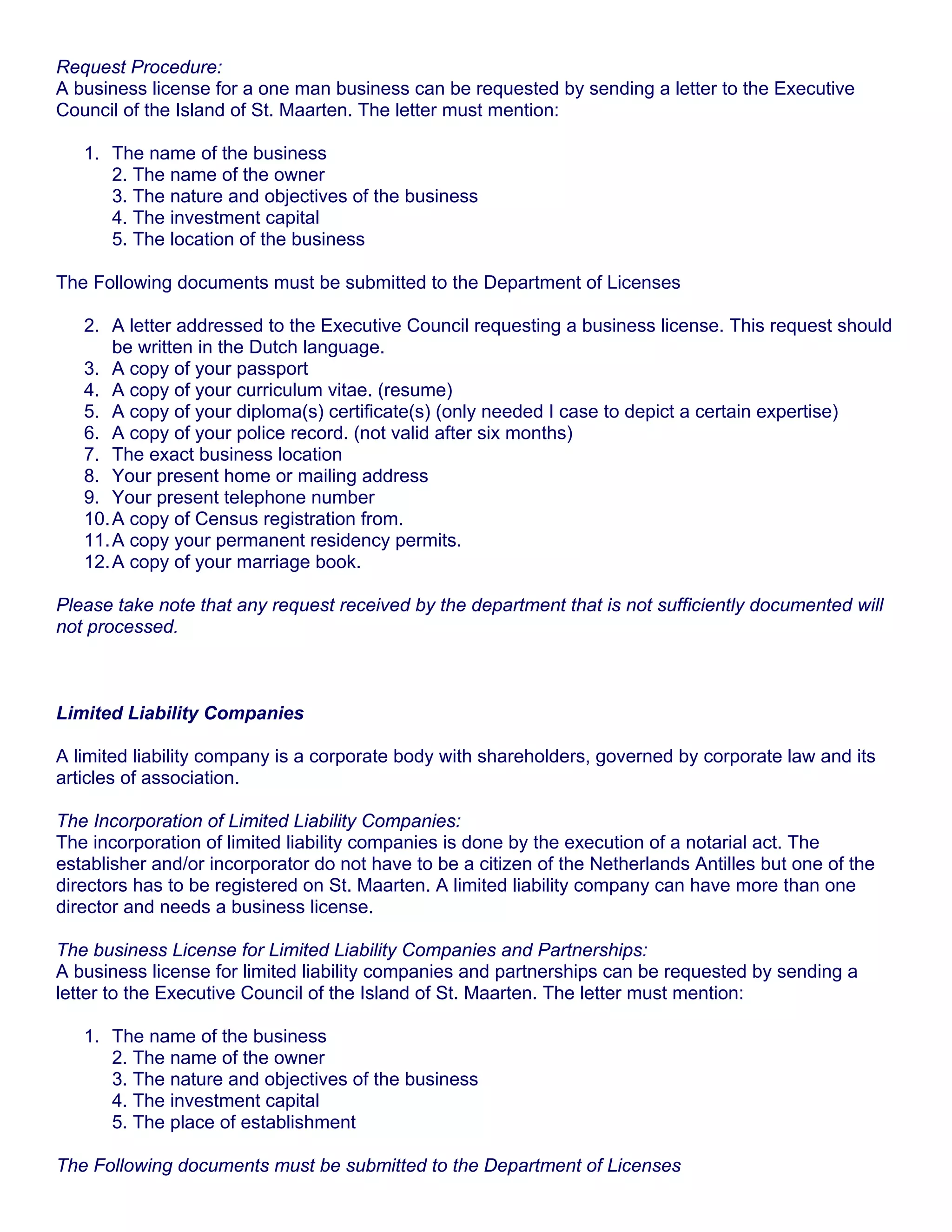 Business license info | PDF