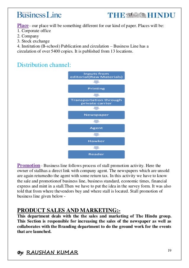 Business line project by raushan singh