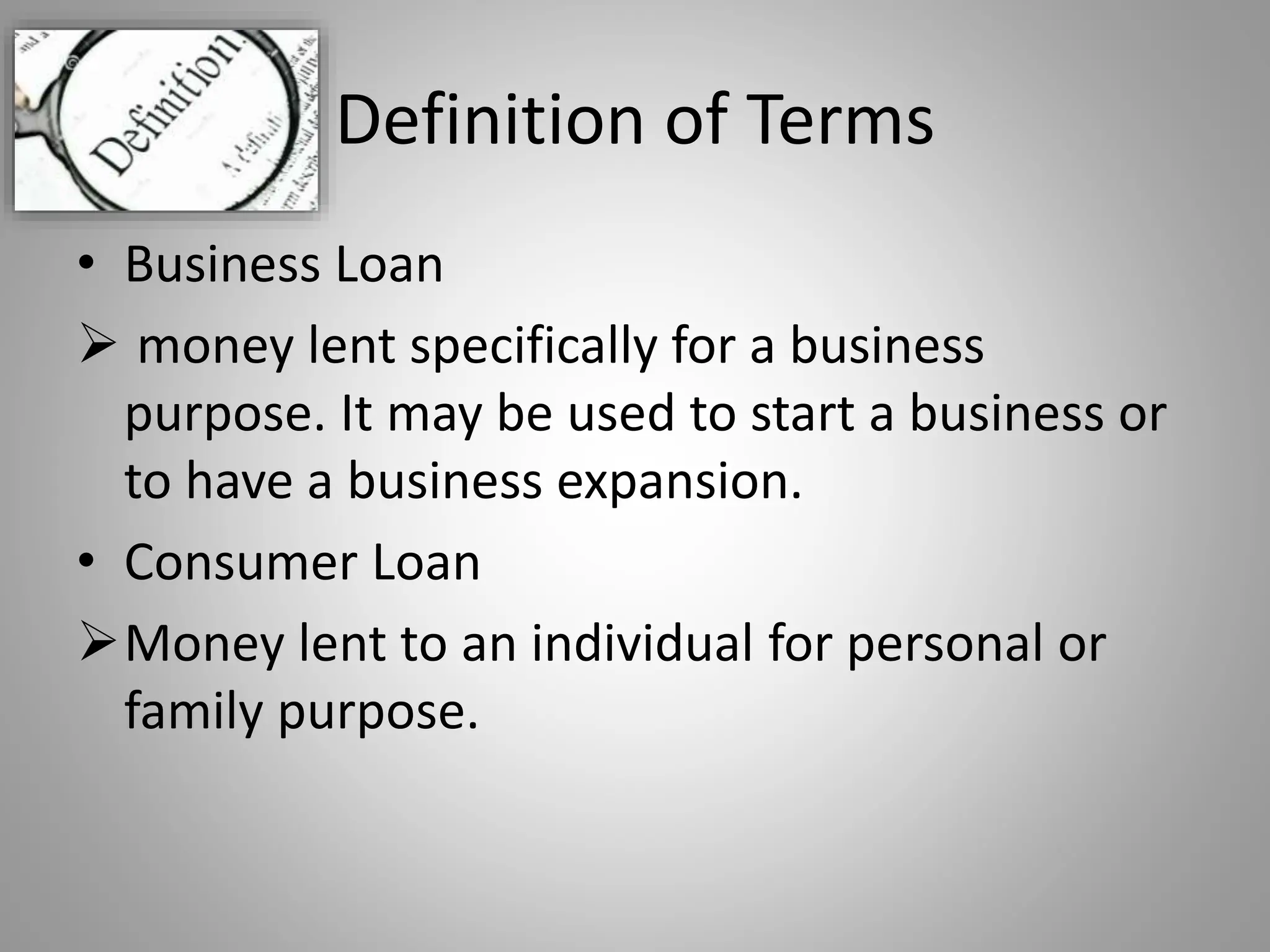 BUSINESS LOANS AND CONSUMER LOANS.pptx