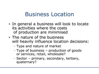 Business Location | PPT