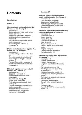 Business logisticsmanagementfifthedition (2) | PDF | Logistics | Business