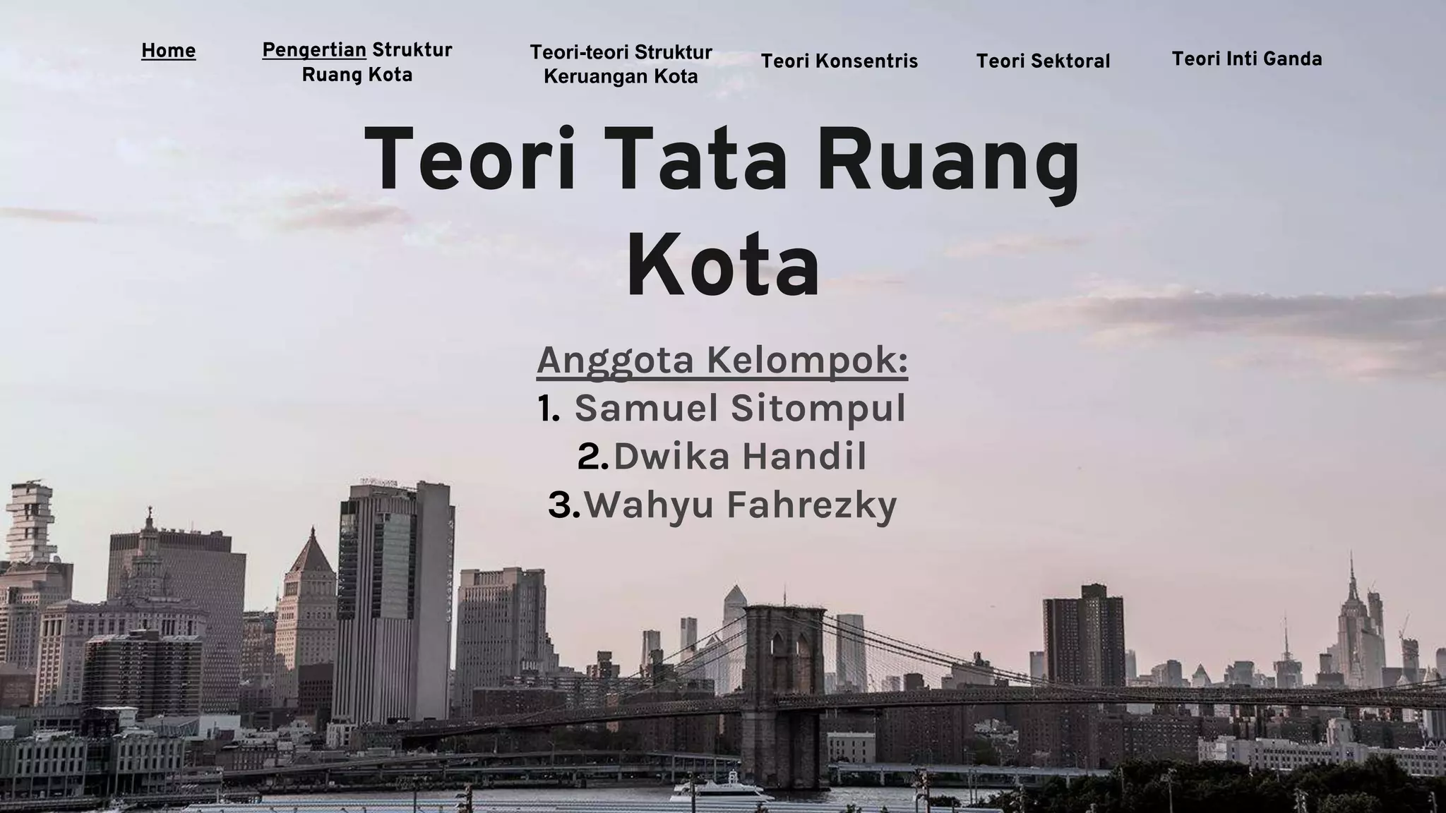 Teori Tata Ruang Kota .pptx