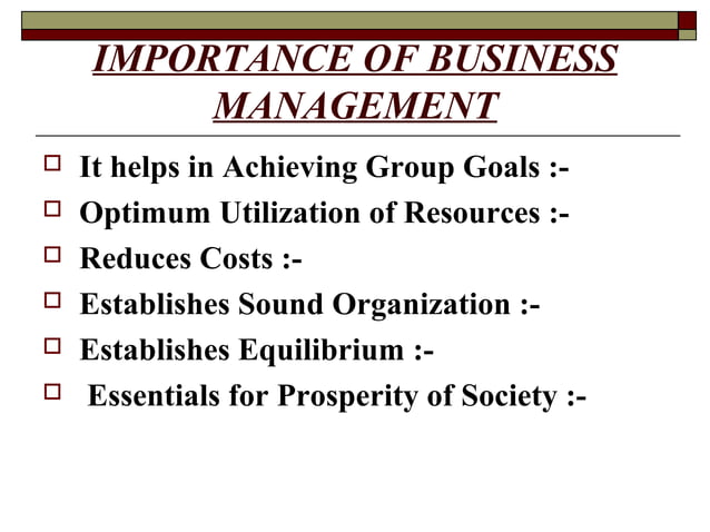 Business management | PPT