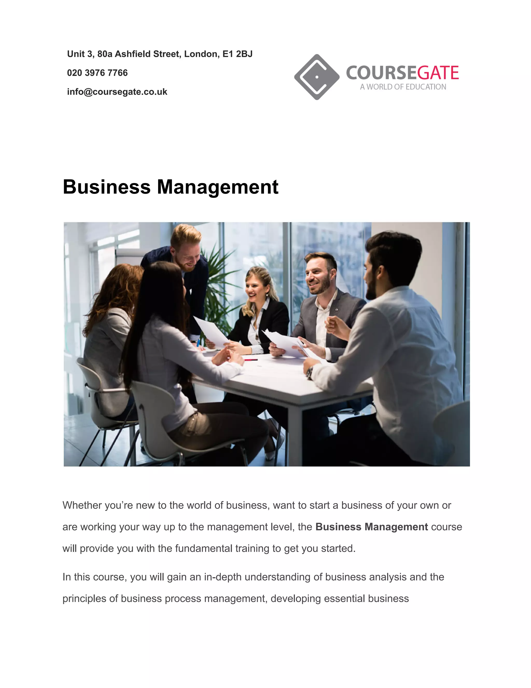 Business management | PDF