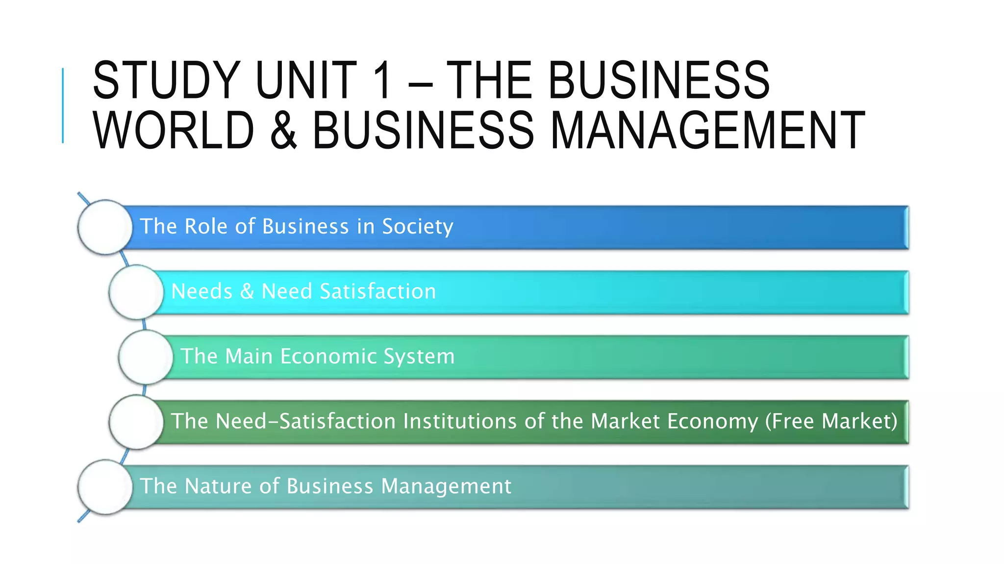 Business Management - MNB1501 Overview | PPTX | Green Solutions | Business