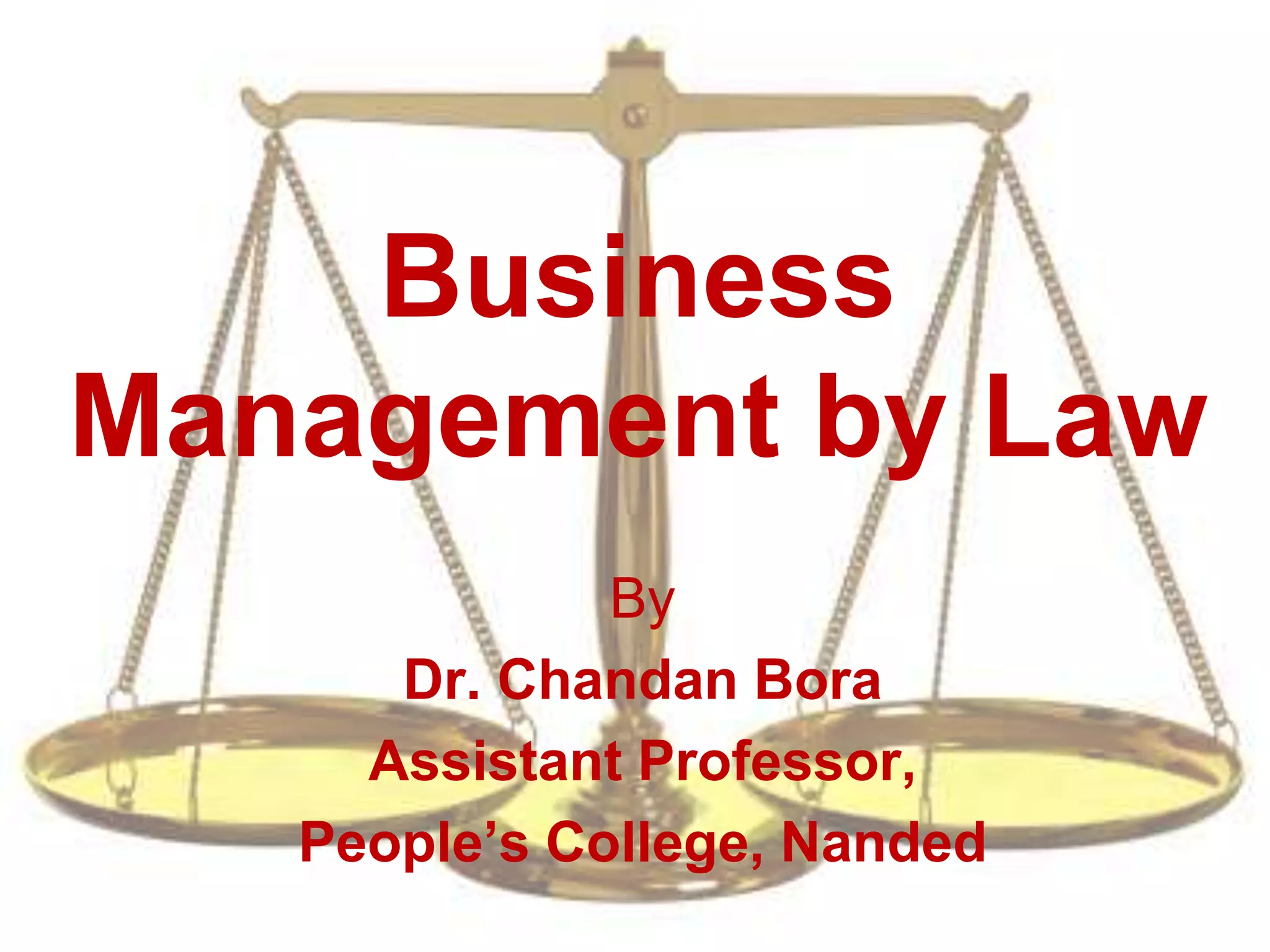 Business management and law | PPTX