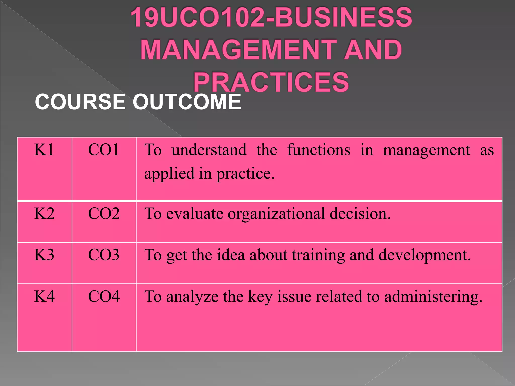 Business management ppt | PPTX