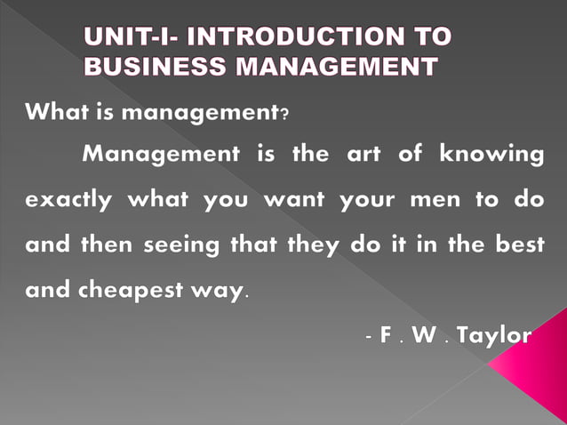 Business management ppt | PPTX