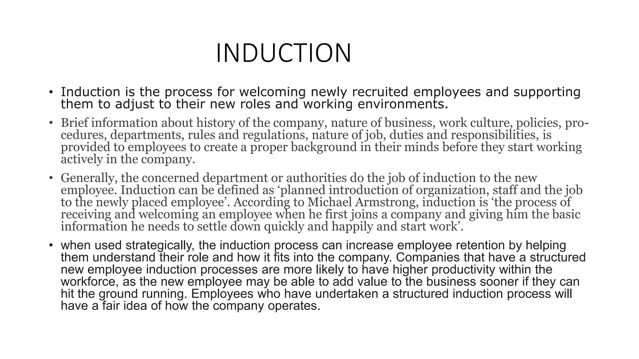 Placement,Induction and performance appraisal | PPTX