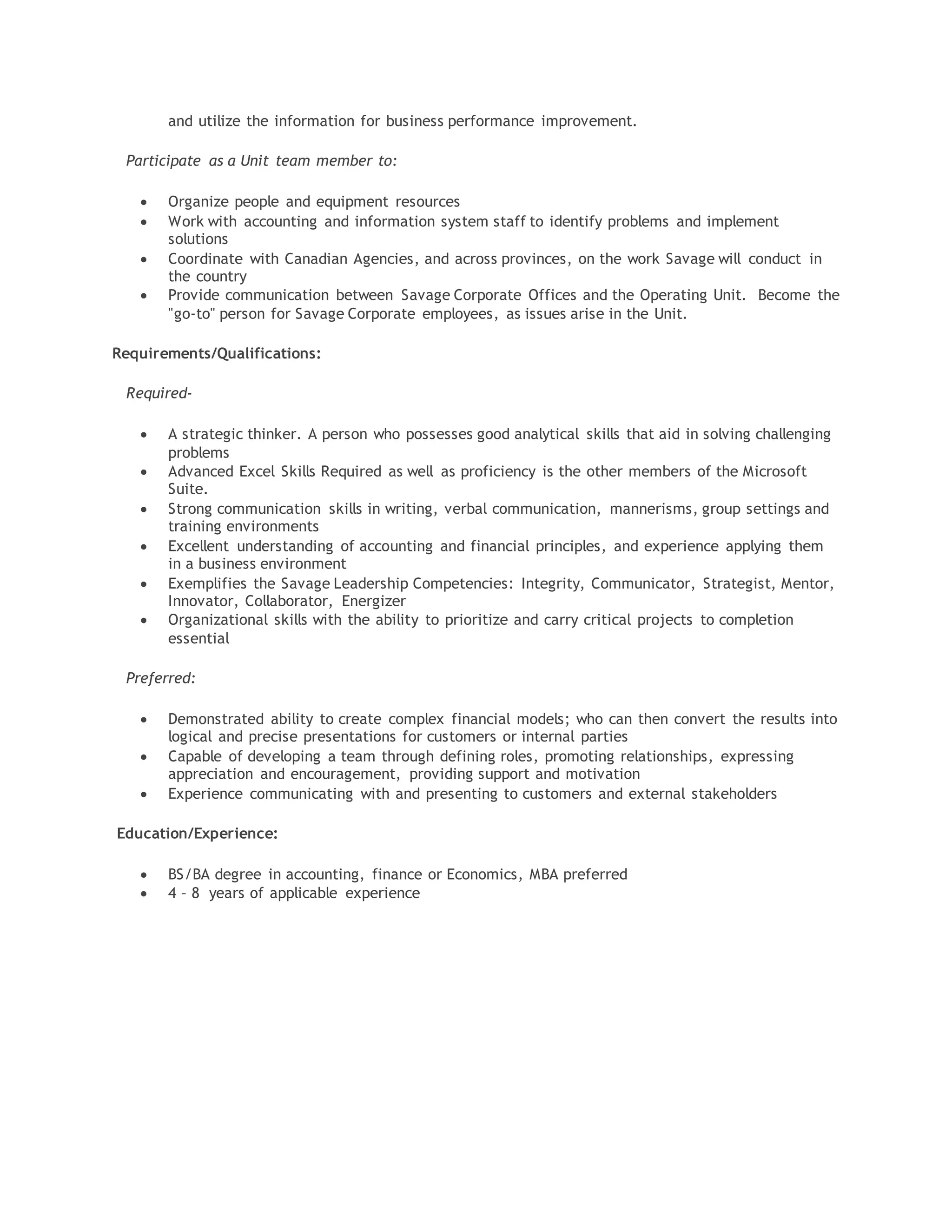 Business manager | PDF