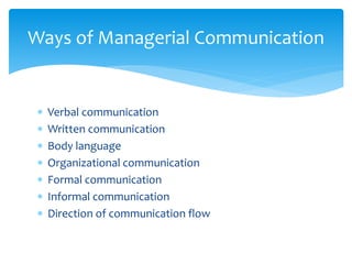 Business & Managerial Communication | PPTX