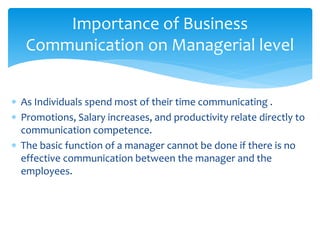 Business & Managerial Communication | PPTX